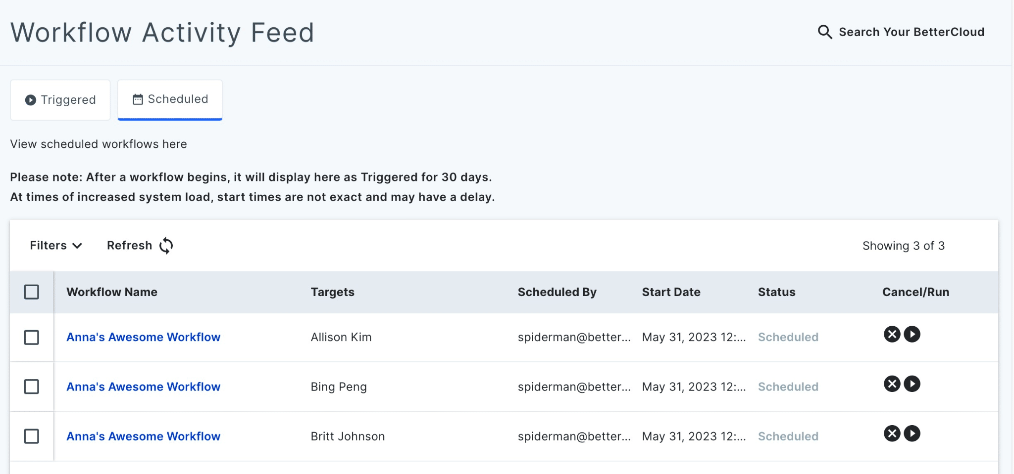 Product Tip Tuesday: Scheduled On-Demand Workflows