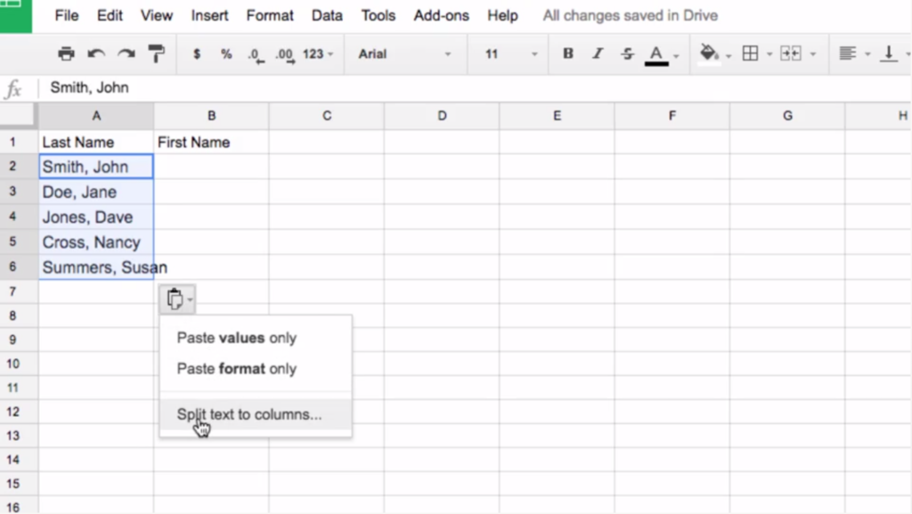 How To Split Text Into Columns In Google Sheets BetterCloud