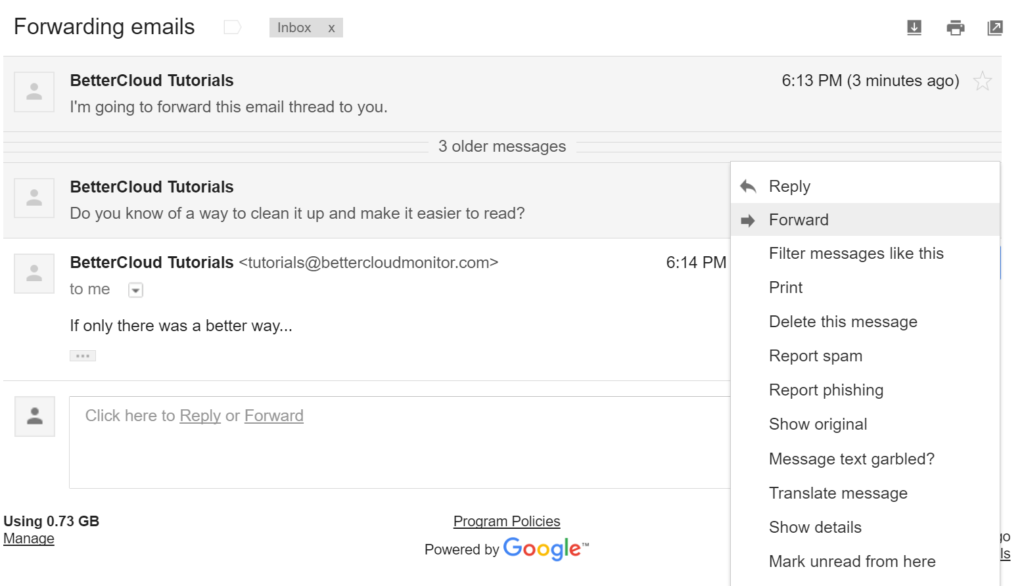 The Forward All Vs Forward Function In Gmail BetterCloud